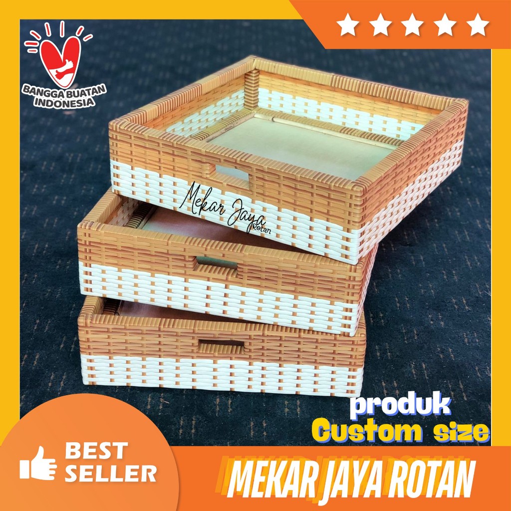 Jual Mekar Jaya Rotan Box Custom Size Warna Wicker dan Putih /Motif ...