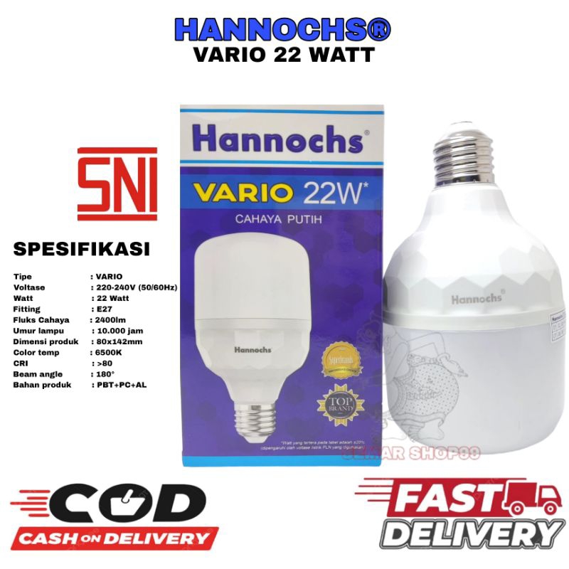 Jual Lampu Hannochs Led Vario 22 watt/Lampu led hannochs vario 22 watt capsul botol capsule ...