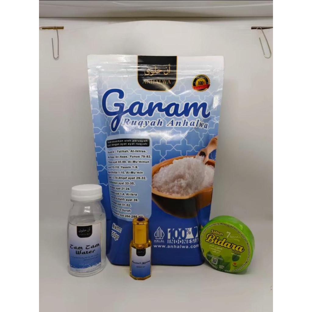 Jual Garam Ruqyah Anhalwa 750gr (bonus parfum, zamzam, sabun) Best ...