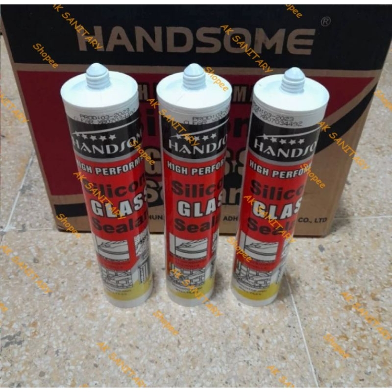 Jual Lem Botol Handsome Lem Kaca Botol Lem Sealant Botol 390ml Clear ...