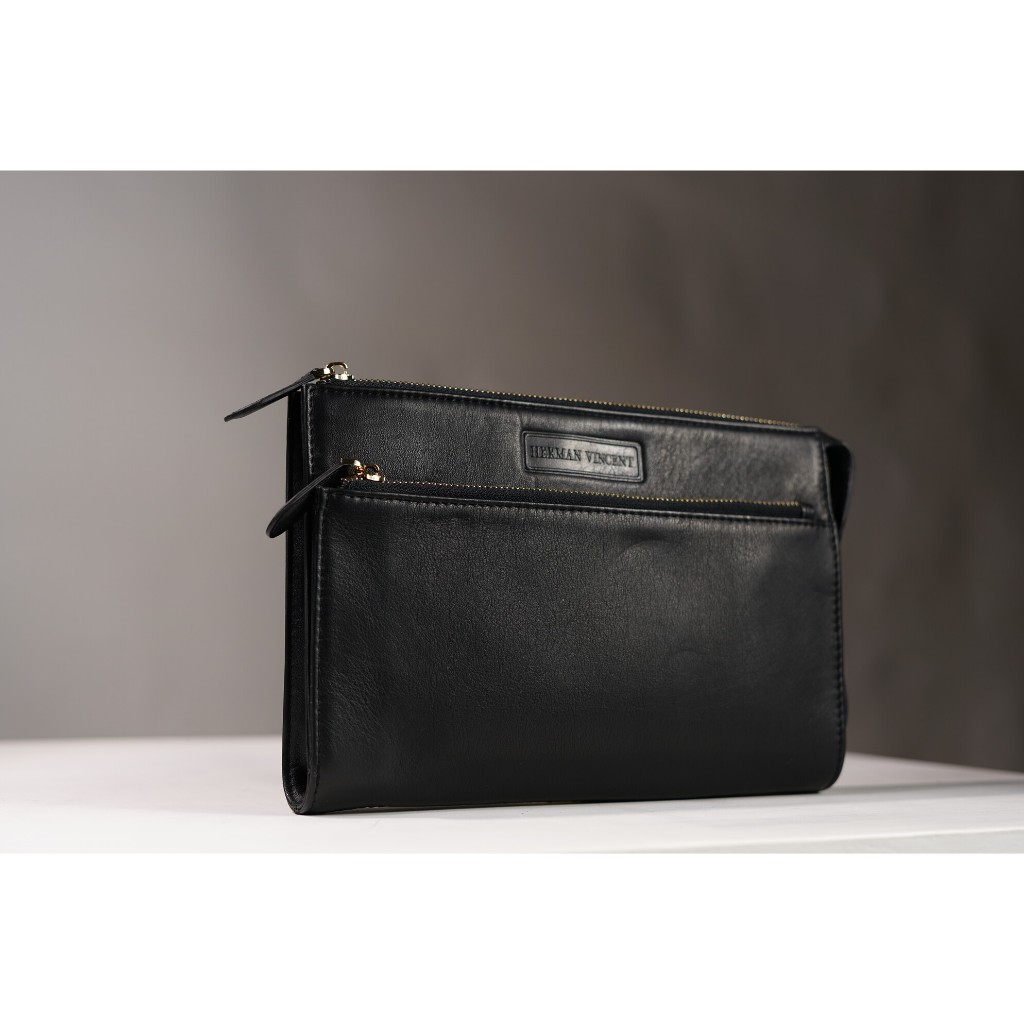 Jual HERMAN VINCENT - Leather Bag - Tas Kulit Pria - Clutch Terbaru ...