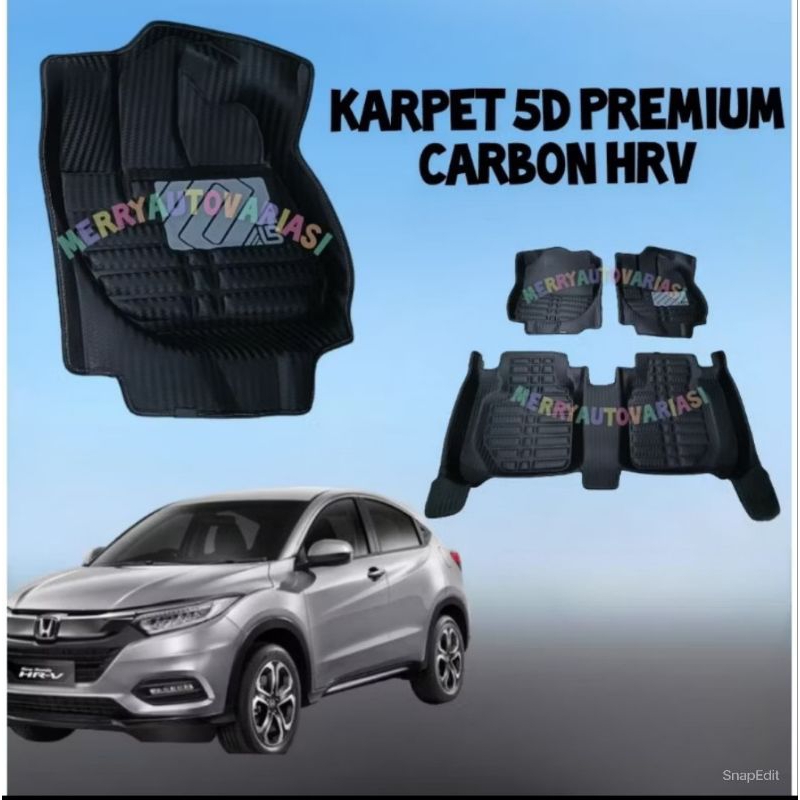 Jual KARPET MOBIL 5D HRV premium carbon | Shopee Indonesia