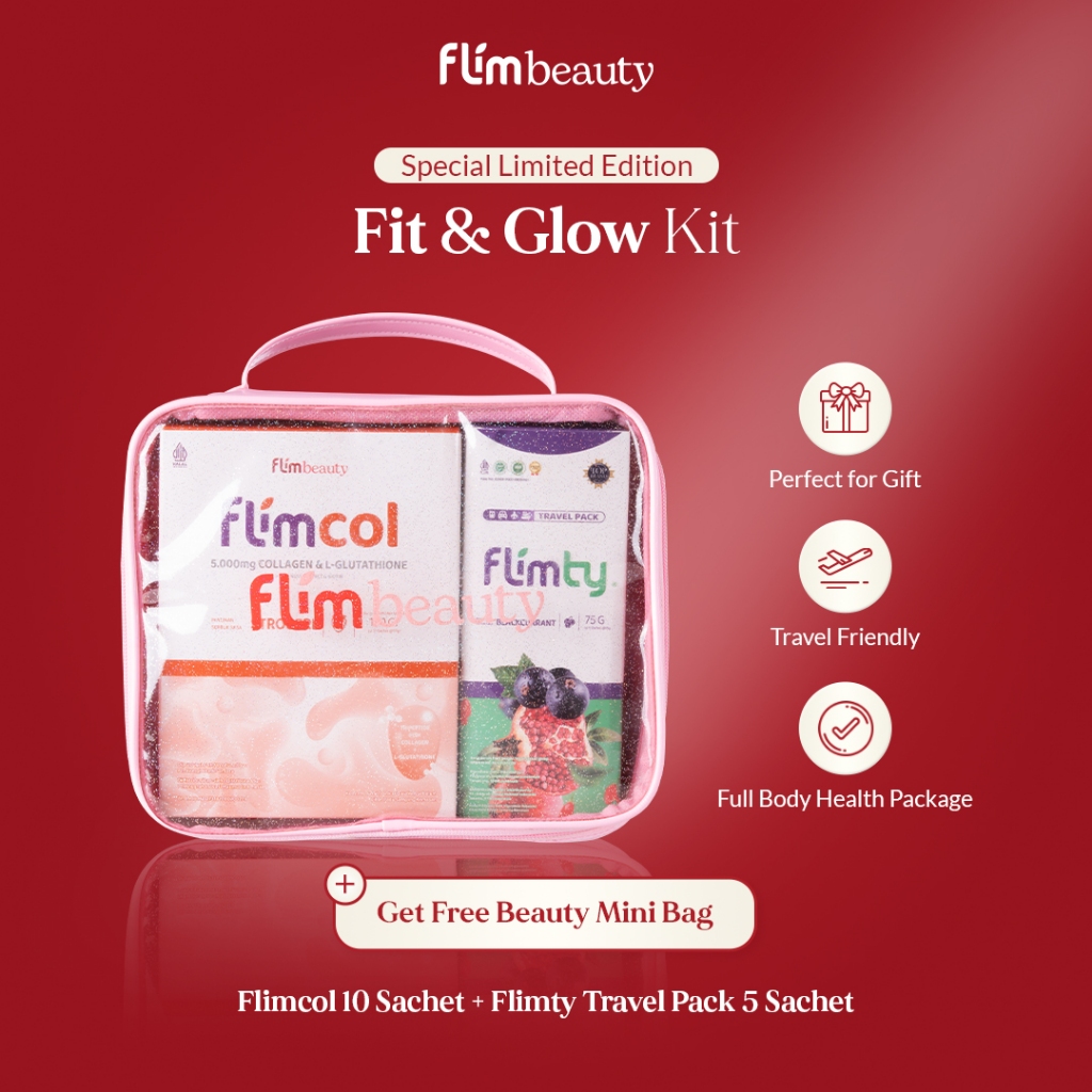 Jual [Limited Edition] Fit & Glow Kit Free Beauty Mini Bag | Shopee ...