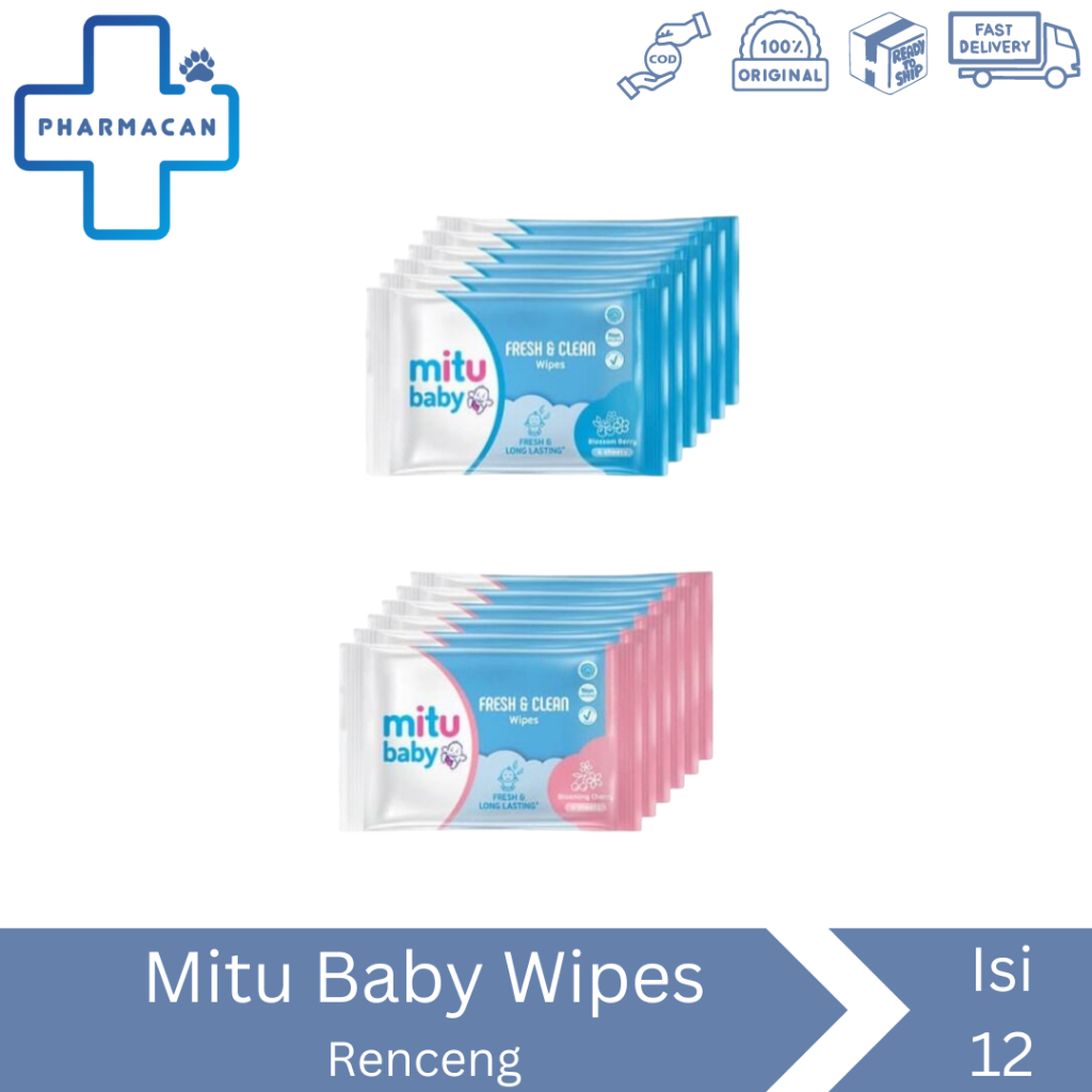 Jual Mitu Baby Wifes /varian Fresh and Clean /1 pack 12pcs | Shopee ...