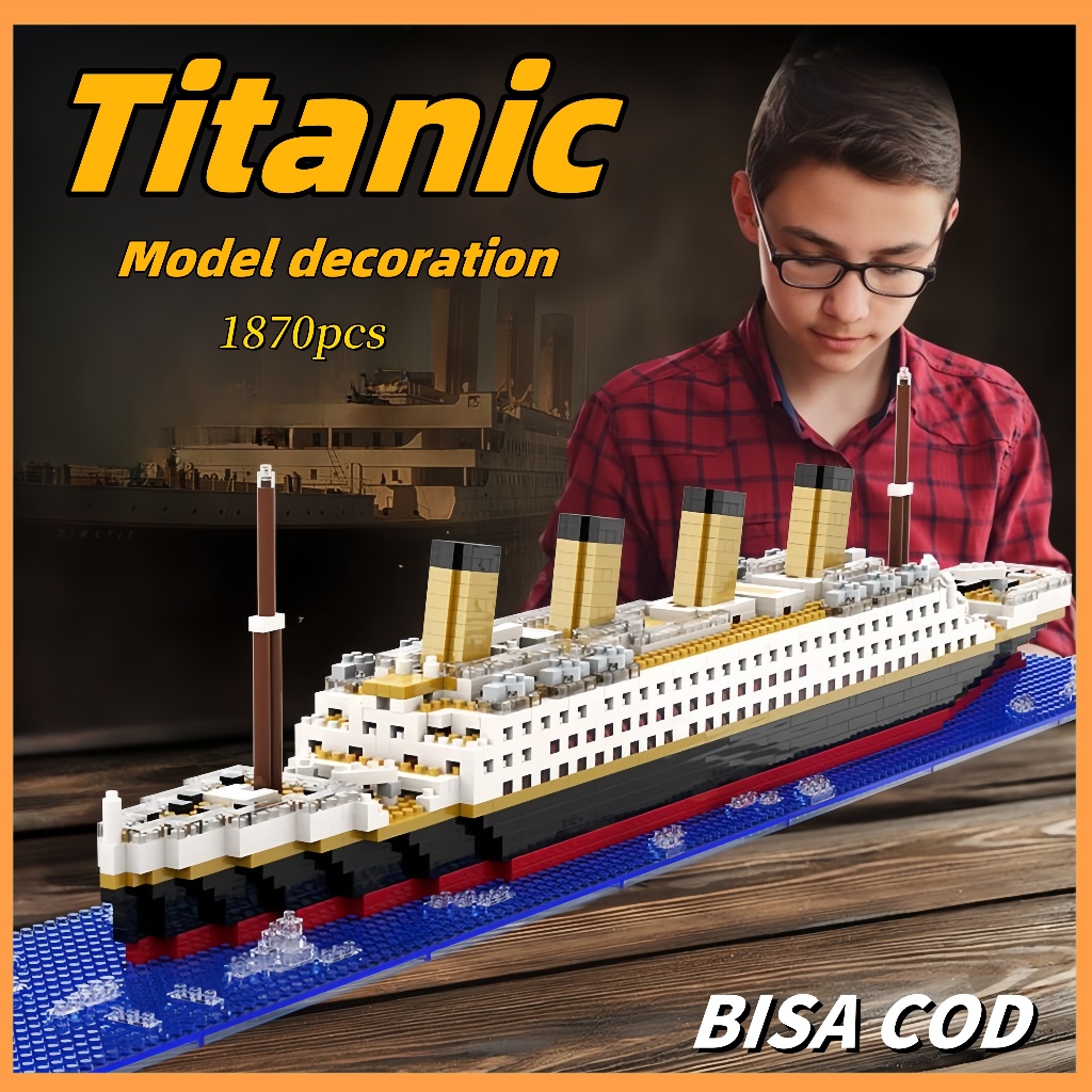 Jual 【BISA COD】Titanic Model decoration titanic lego Klasik High ...