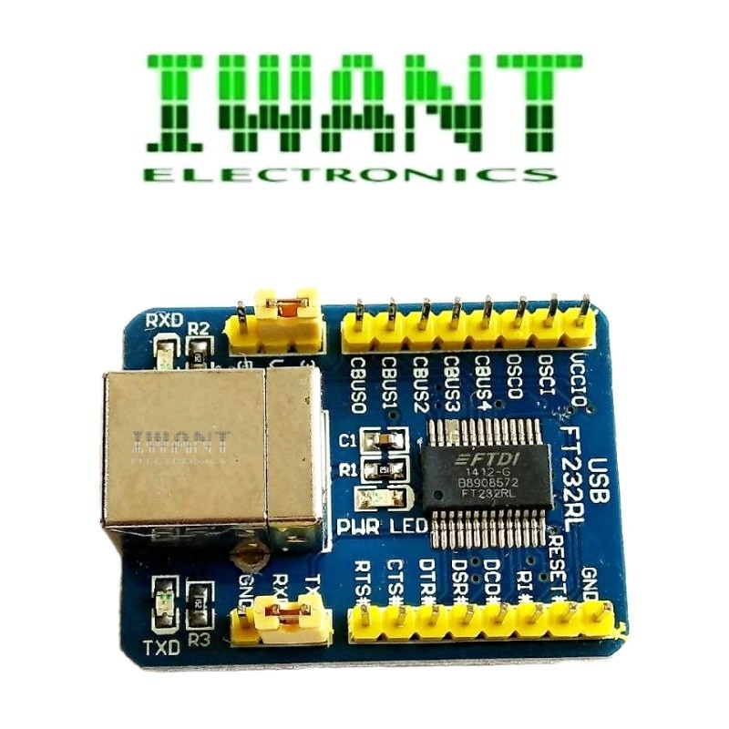 Jual USB TO TTL FT232RL USB TYPE B FEMALE FTDI MODUL USB FT232 TO TTL ...