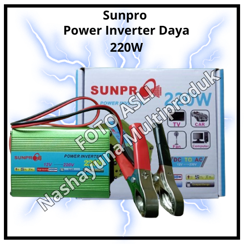 Jual Power Inverter Sunpro 220W Dc To Ac High Quality | Shopee Indonesia