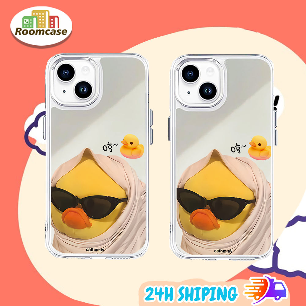 Jual Casing Iphone Bebek Berkacamata Mirror unik Lucu gemas IP X XR ...