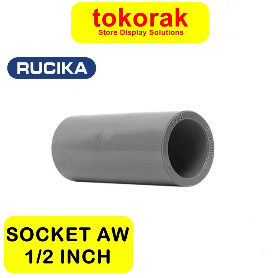 Jual SOCKET 1/2 INCH AW RUCIKA 1/2" SOK PVC AW SOK PVC RUCIKA | Shopee ...