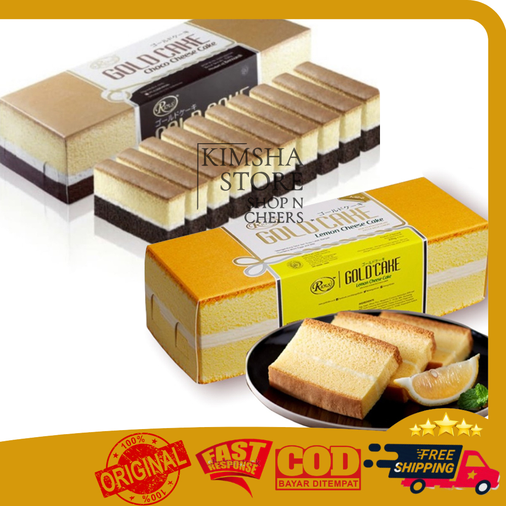 Jual Rious Gold Cake Japanese Makanan Kue Coklat Keju Cake Food Cheese ...