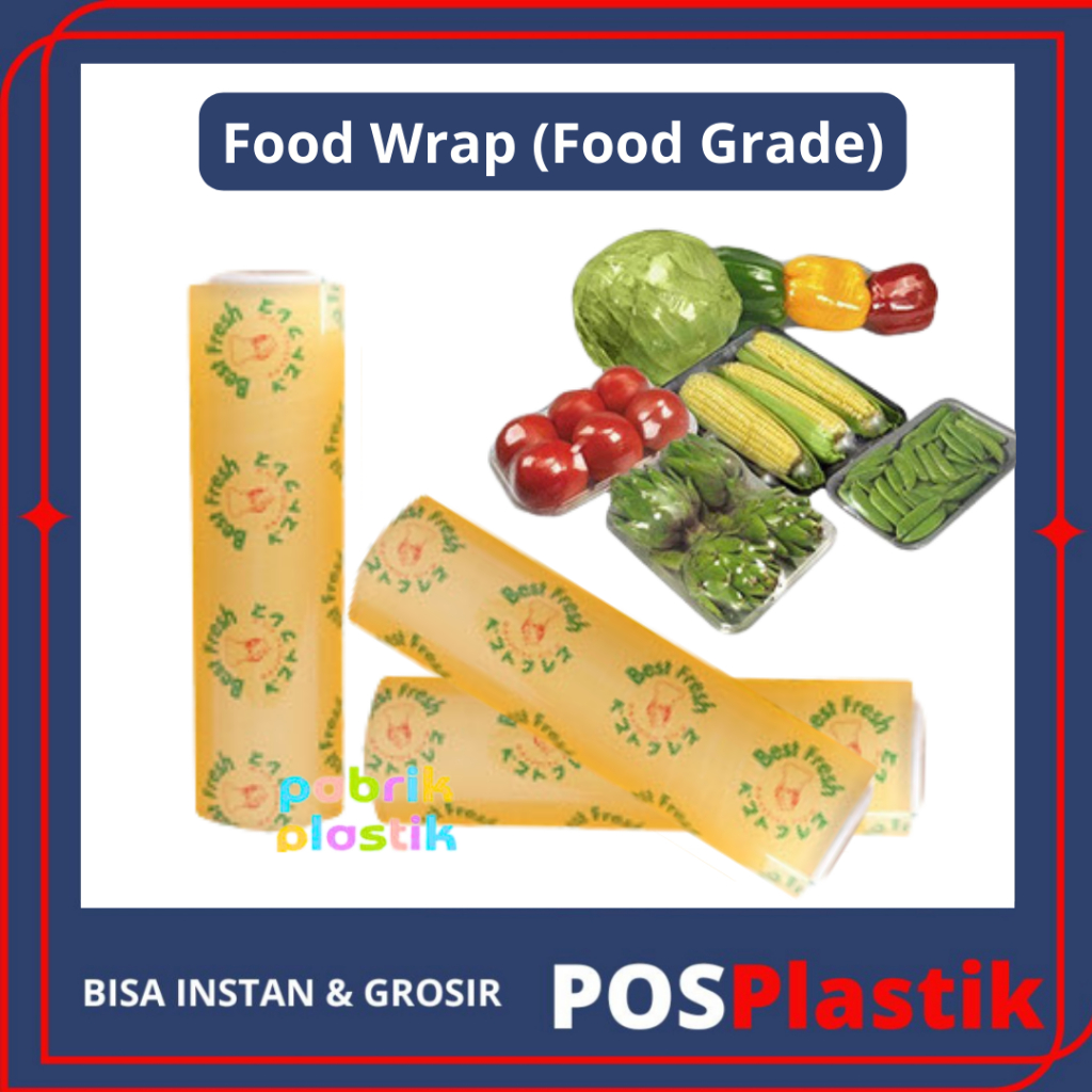 Jual Plastik Wrapping Makanan / Food Wrap (Food Grade) Lebar 45 CM ...
