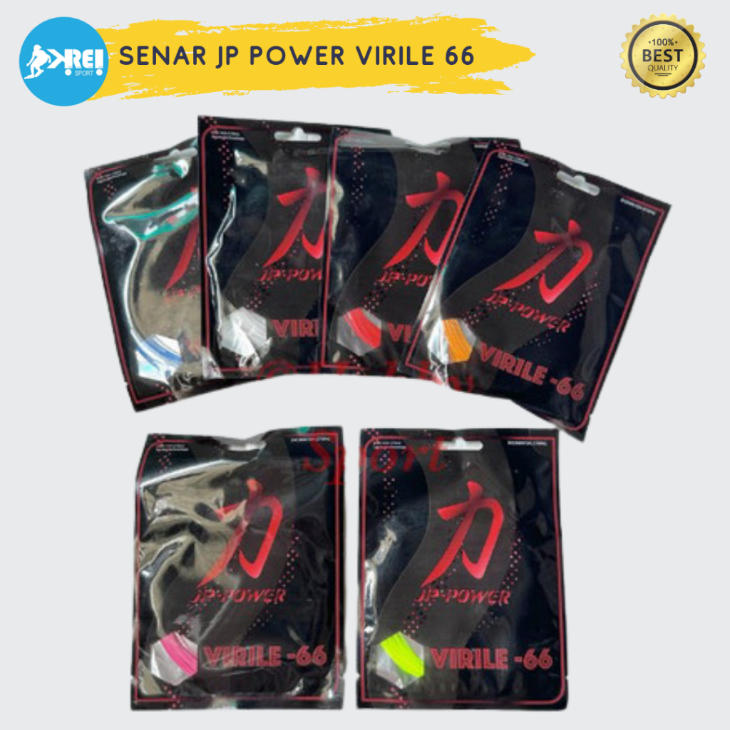 Jual Senar raket/Senar Badminton JP Power Virile 66 Original Repulsion ...