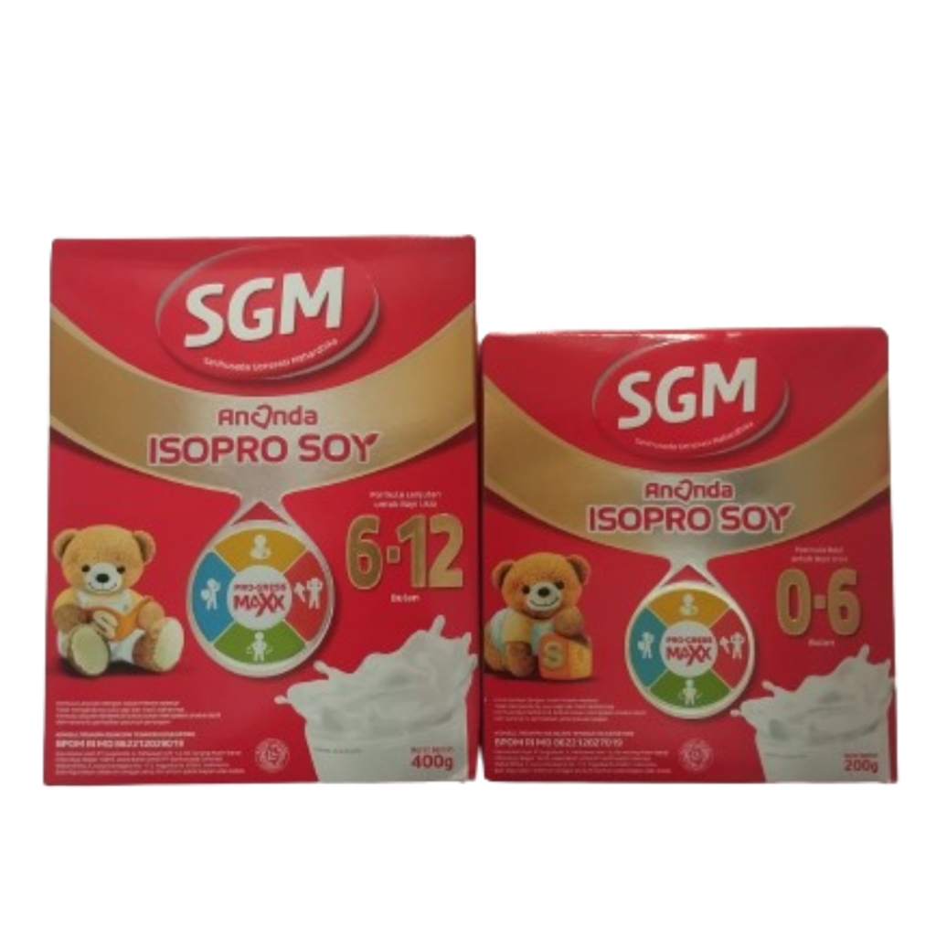 Jual SGM ANANDA ISOPRO SOYA 0-6 BULAN 200 GRAM, 6-12 BULAN 400 GRAM ...