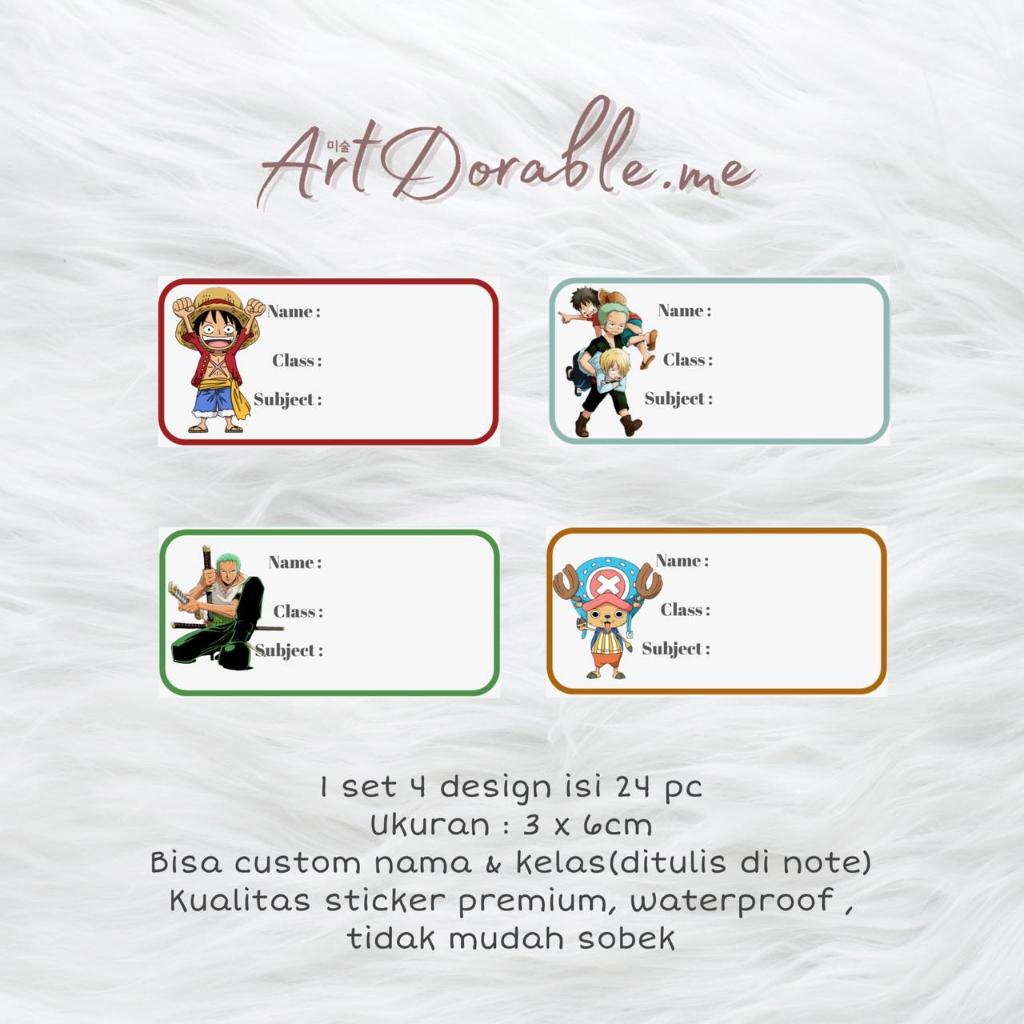 Jual Sticker Nama Buku Sekolah Mapel Anak Laki-Laki Custom | Shopee ...