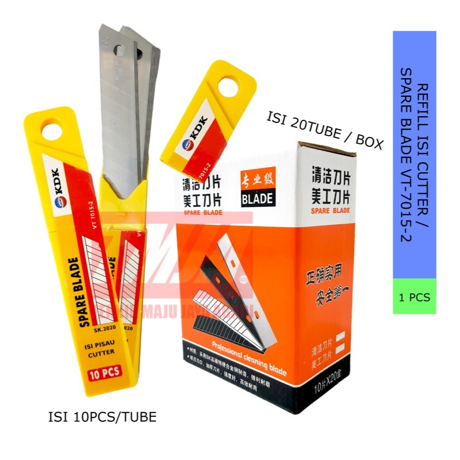 Jual Refill Cutter Besar / Isi Pisau Cutter Besar 1Tube Isi 10Pcs | Shopee Indonesia
