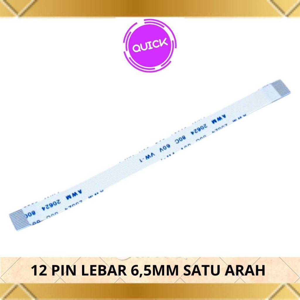 Jual Kabel Flexible Touchpad Laptop Acer 12 Pin Lebar 6,5mm panjang 6cm sampai 50cm satu arah ...