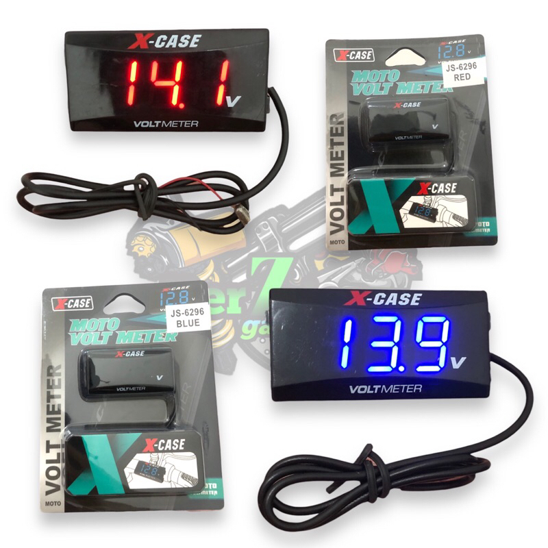 Jual Voltmeter/Voltmeter Aki model kotak waterproof /Pengukur Daya Aki - Volt Meter Aki 12 Volt ...