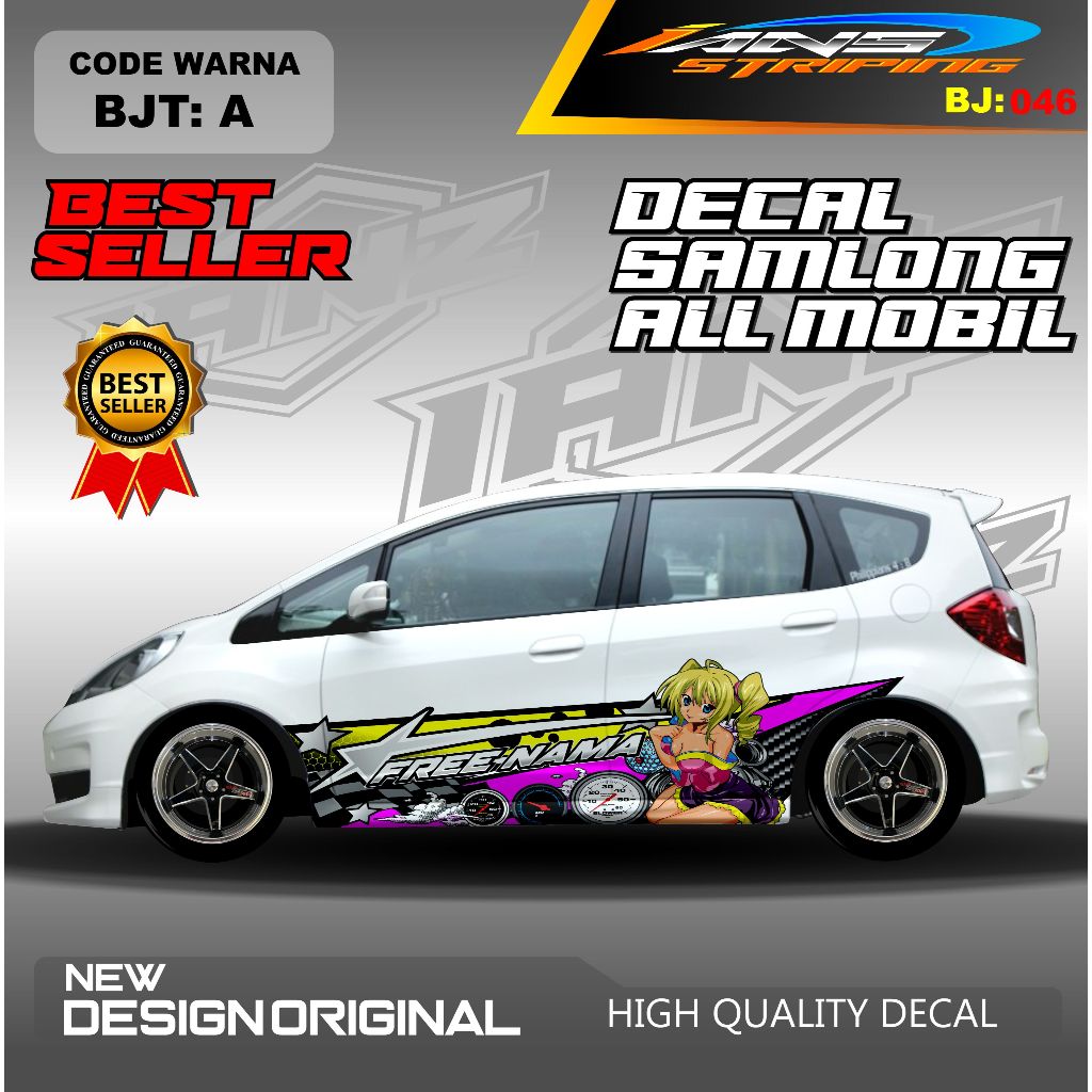 Jual BJT046-STIKER THAILOOK VIRAL MOBIL INNOVA REBORN PAJERO BRIO JAZZ ...