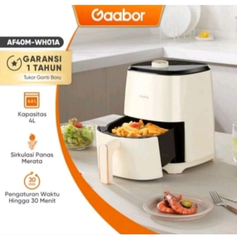 Jual Gaboor Air Fryer 4L Low Watt Mesin Penggorengan Tanpa Minyak Anti ...