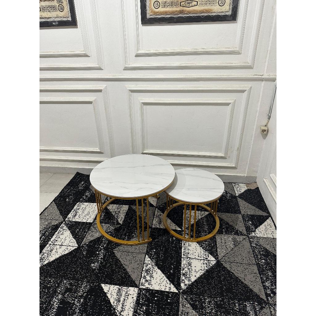 Jual Meja Set Granit / Meja Bulat Sofa Tamu | Shopee Indonesia