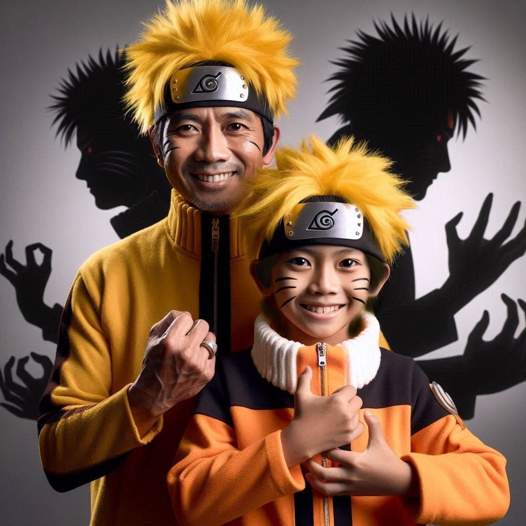 Jual Ikat Kepala Kostum Cosplay Naruto Hokage Anak Asli Murah Rambut ...