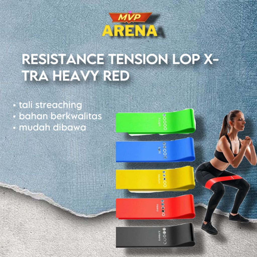 Jual resistance Band Loop Tension Rope Fitness resistance loop heavy ...
