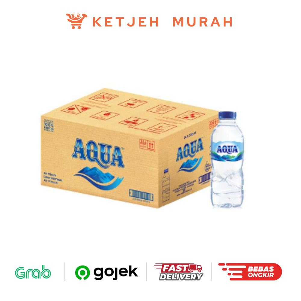 Jual Aqua Botol Kecil Mini 330 ML Air Mineral 1 Dus Isi 24 Pcs | Shopee ...