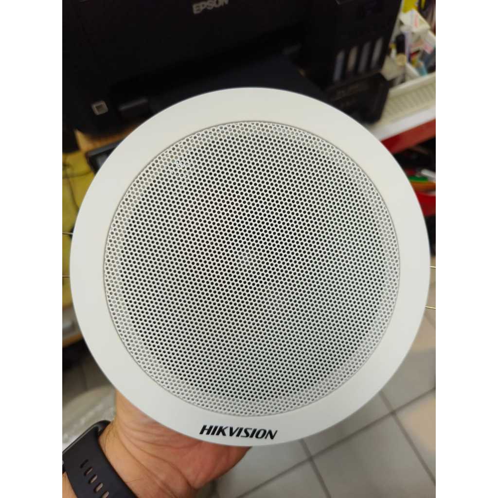 Jual ANALOG CEILING SPEAKER HIKVISION 6W 95DB 90HZ - 20KHZ INDOOR SPEAKER PLAFON HIK VISION 6 ...