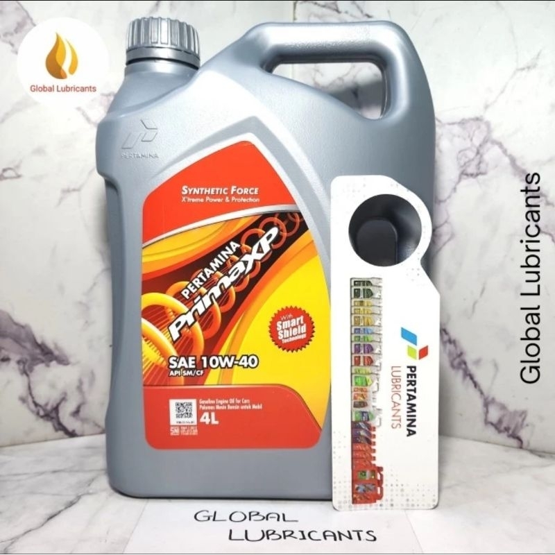 Jual Pertamina Prima XP 10W-40 4 Liter (Oli Mesin Bensin Synthetic ...