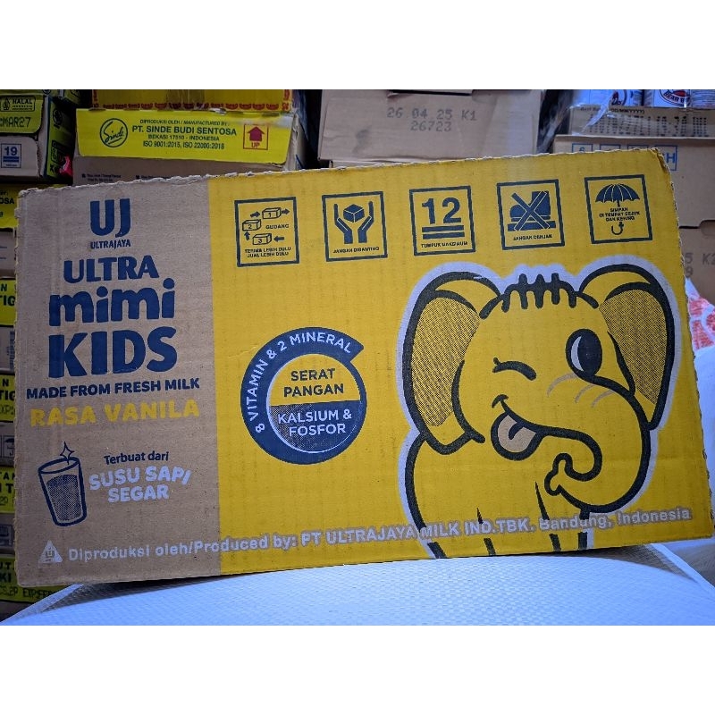 Jual UHT ULTRA MIMI KIDS 125 ML RASA VANILLA 1 DUS ISI 40 PCS | Shopee ...