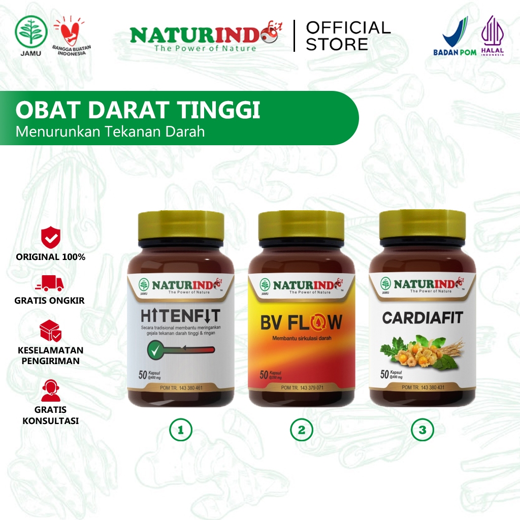 Jual NATURINDO FIT - Obat Herbal Hypertensi | Tekanan Darah Tinggi ...