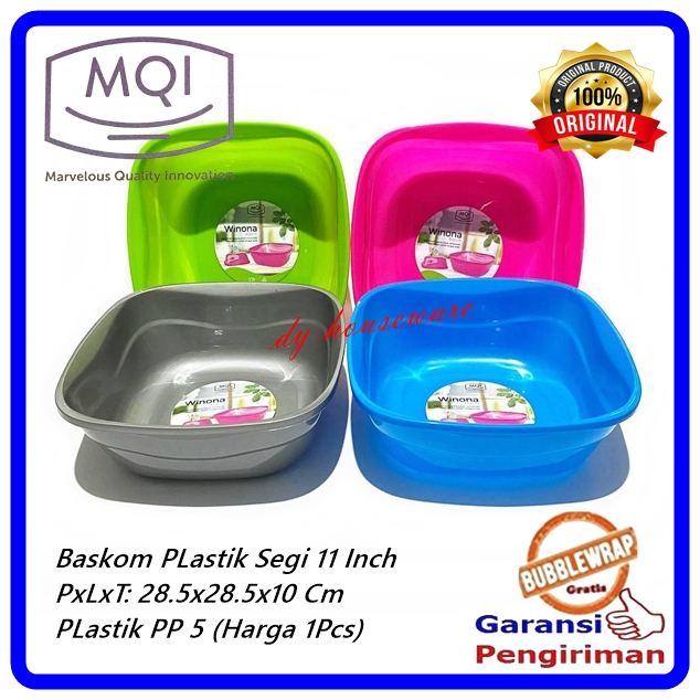 Jual Baskom Plastik Segi Basin Segi 5.3 Liter Plastik Foodgrade PP 5 ...