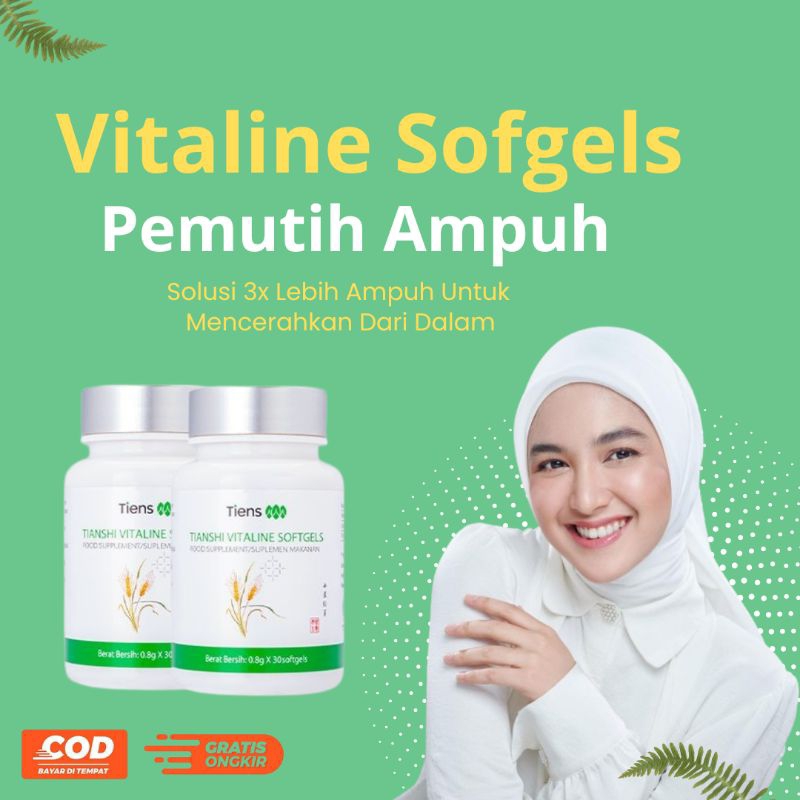 Jual VITALINE SOFGELS ORIGINAL | PEMUTIH SELURUH TUBUH , MENCERAHKAN KULIT , VITAMIN E 100% ...