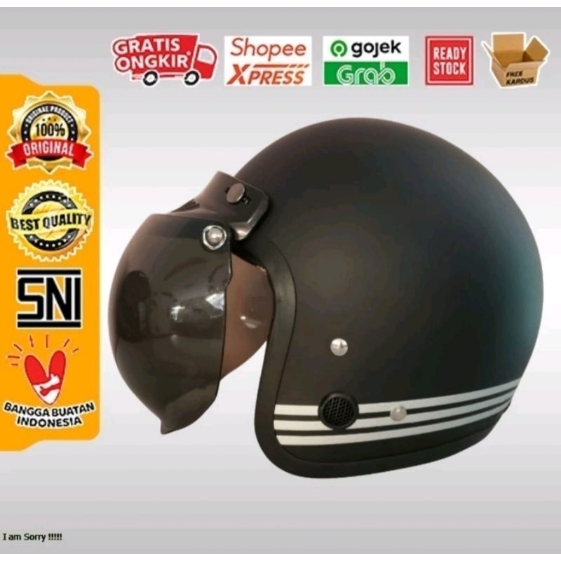 Jual Helm retro bogo super murah berkualitas SNI diskon cuci gudang ...