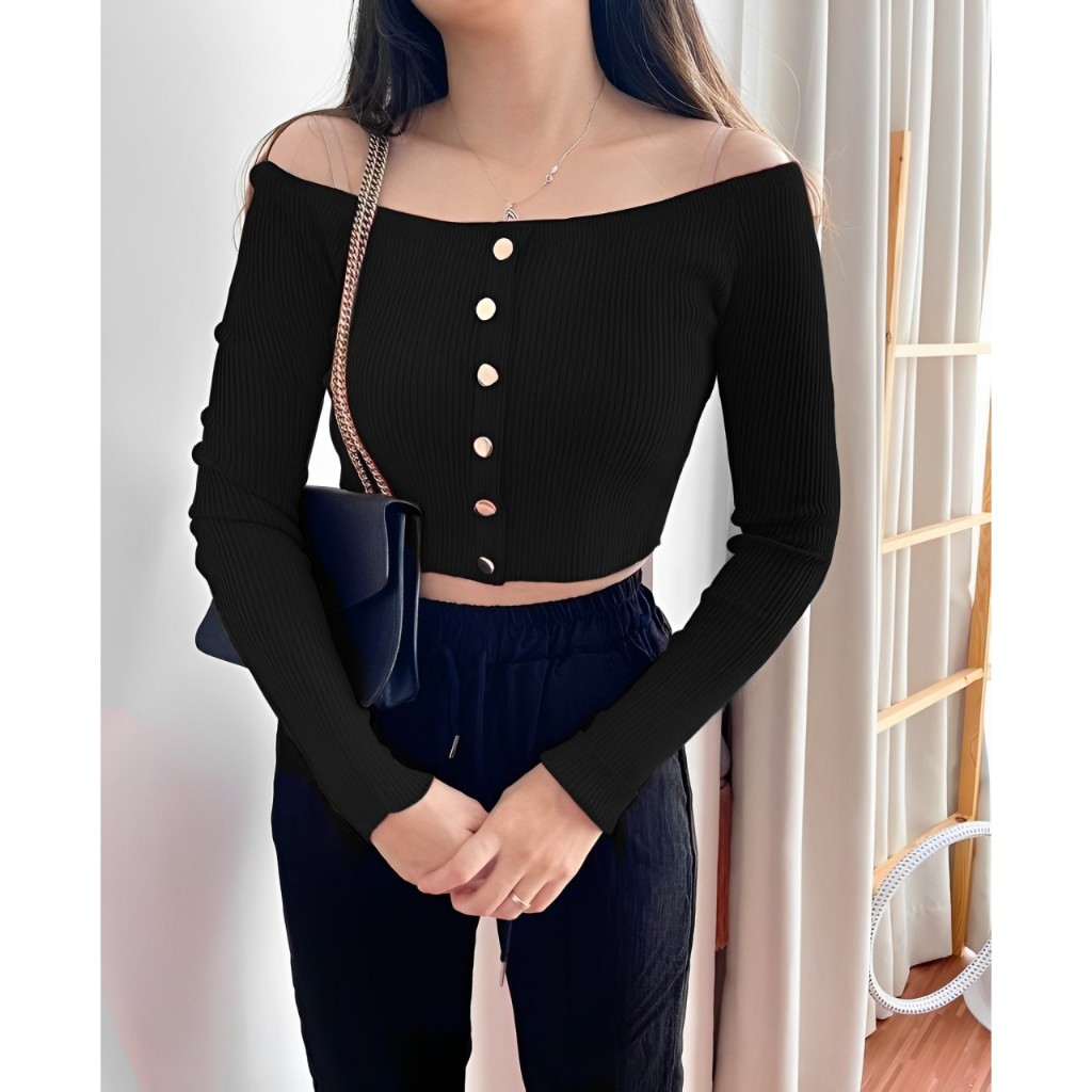 Jual RO Blouse Rajut Sabrina Ld 80 - 90 cm P 40 cm B 200 gr Cotton ...