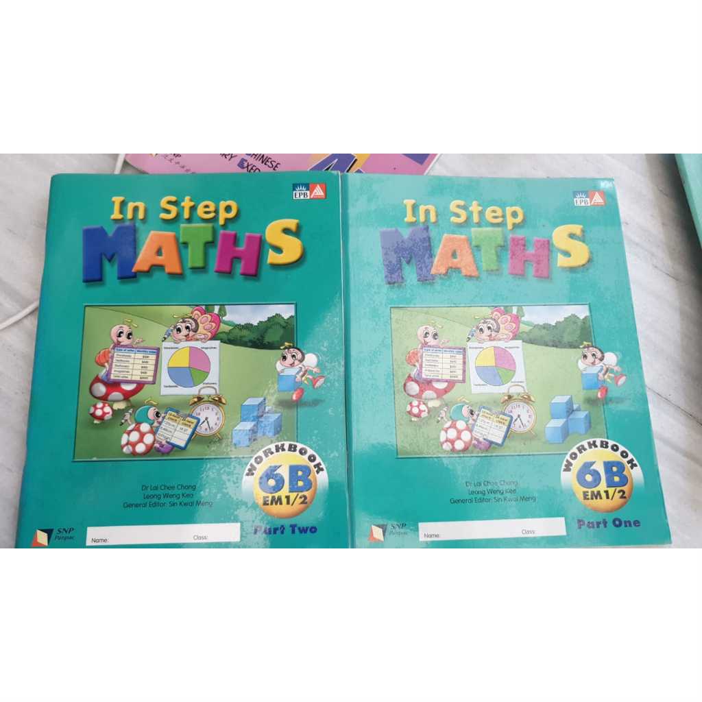 Jual IN STEP MATHS WORKBOOK 6A PART 1 / 6A PART 2 / 6B PART 1 / 6B PART ...