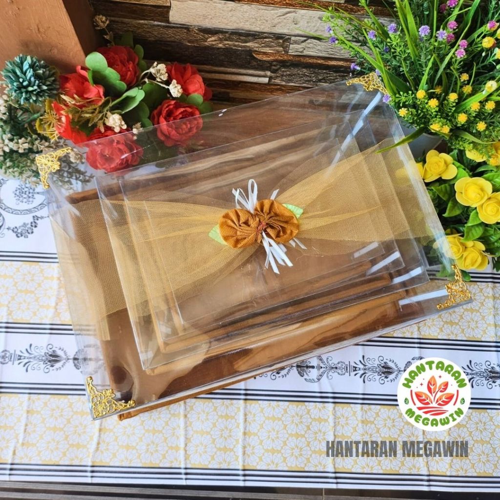 Jual Box Hantaran Seserahan Pernikahan Set Lengkap Isi 4 Box Hantaran ...