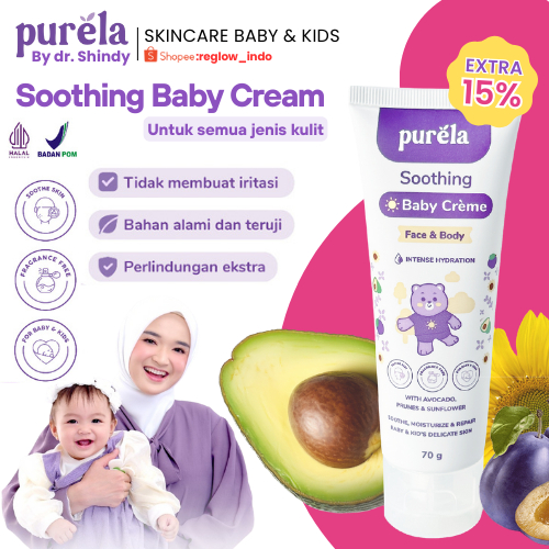 Jual Purela Soothing Baby Cream Skincare Baby and Kids Pelembab Kulit ...
