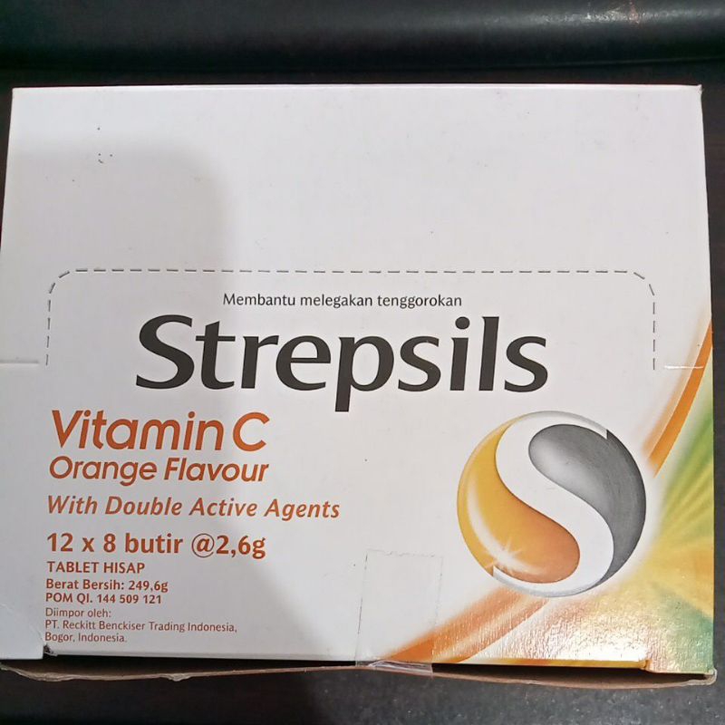 Jual Strepsils vitamin C orange flavour box | Shopee Indonesia