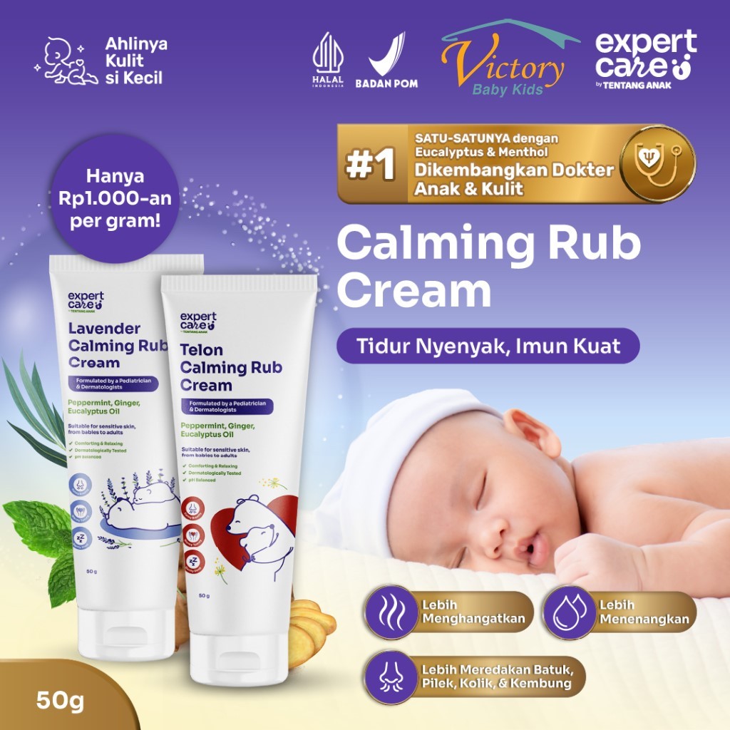 Jual Expert Care Calming Baby Cream 50g | Krim Penghangat, Tidur ...