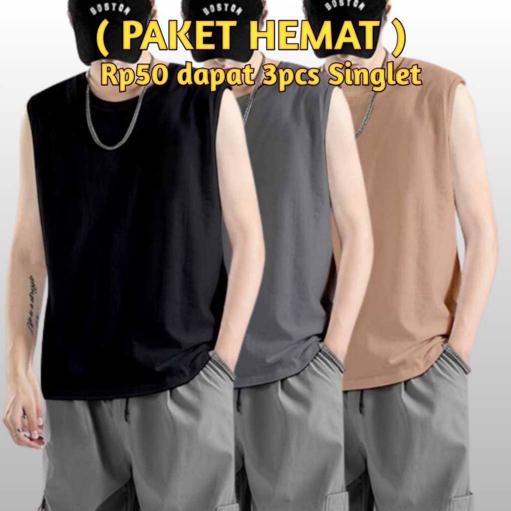 Jual PAKET HEMAT Kaos Singlet Paketan 3 pcs 50ribu Singlet Santai Gym ... Jual PAKET HEMAT Kaos Singlet Paketan 3 pcs 50ribu Singlet Santai Gym ...