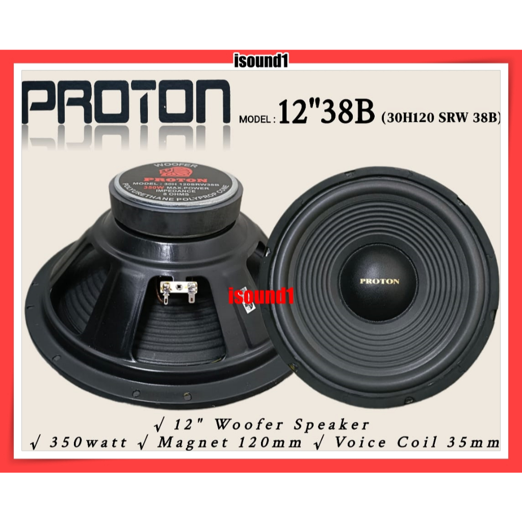 Jual SPEAKER PROTON PRO 30H 120 SRW 38B WOOFER 12 INCH 350 WATT HIGH ...