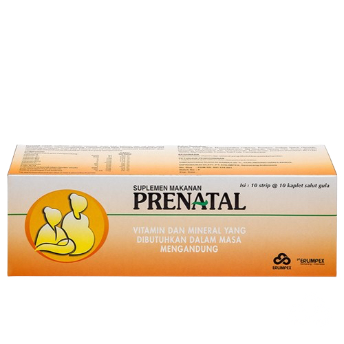 Jual PRENATAL BOX ISI 100 KAPLET | SUPLEMEN MULTIVITAMIN MASA KEHAMILAN ...