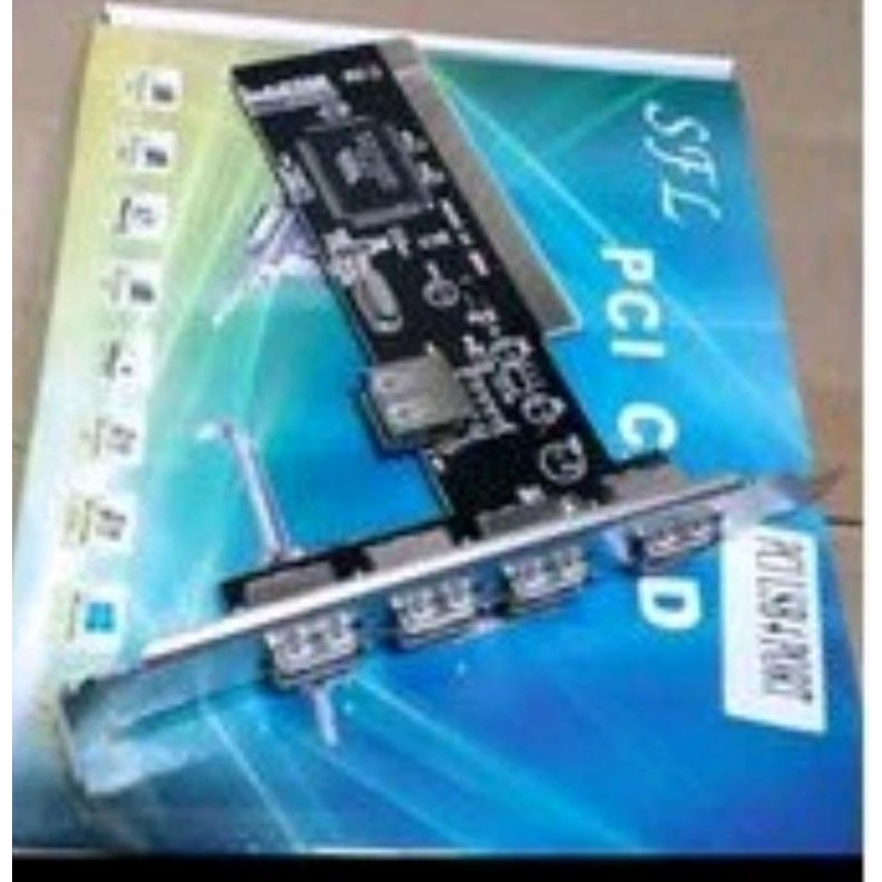 Jual PCI USB 2.0 4+1 PORT CARD kartu internal tambahan 4 lubang colok ...
