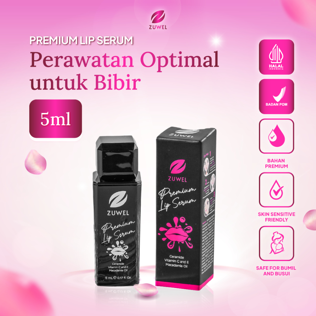 Jual Premium Lip Serum Vitamin C Vitamin E Ceramide Extra Moist Efek ...