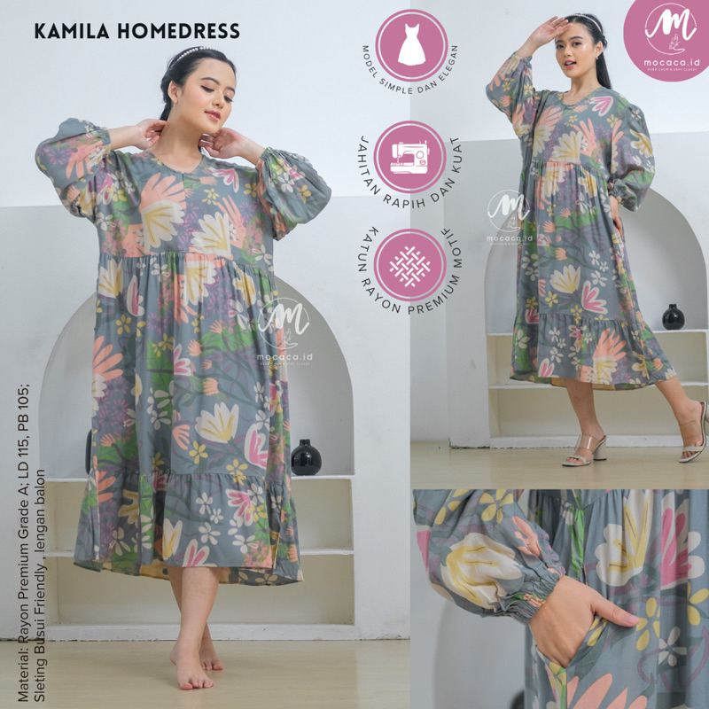 Jual mocaca.id kamila home dress hamil daster rumahan bisa di pakai ...