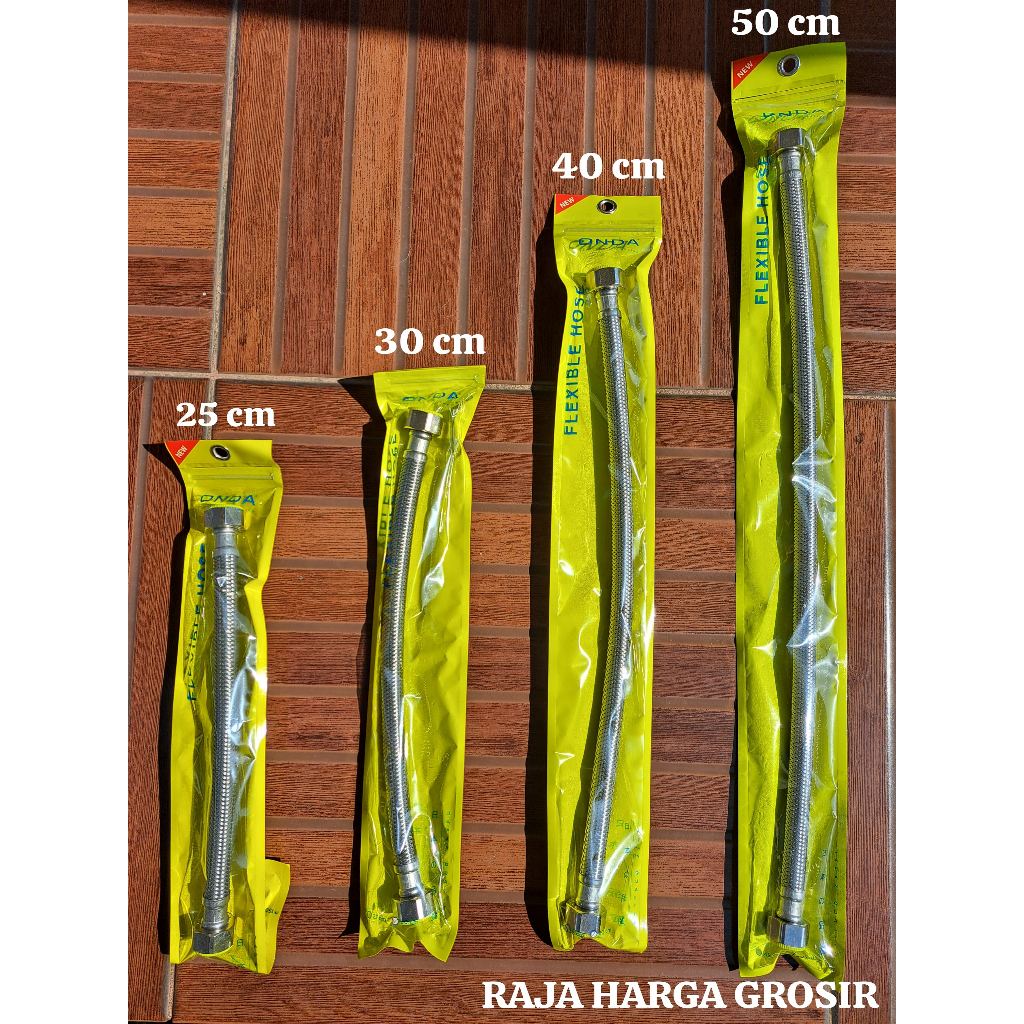 Jual FH 1/2” ONDA Flexible Hose / Selang Fleksibel FH F 1/2” 25 30 40 50 cm | Shopee Indonesia