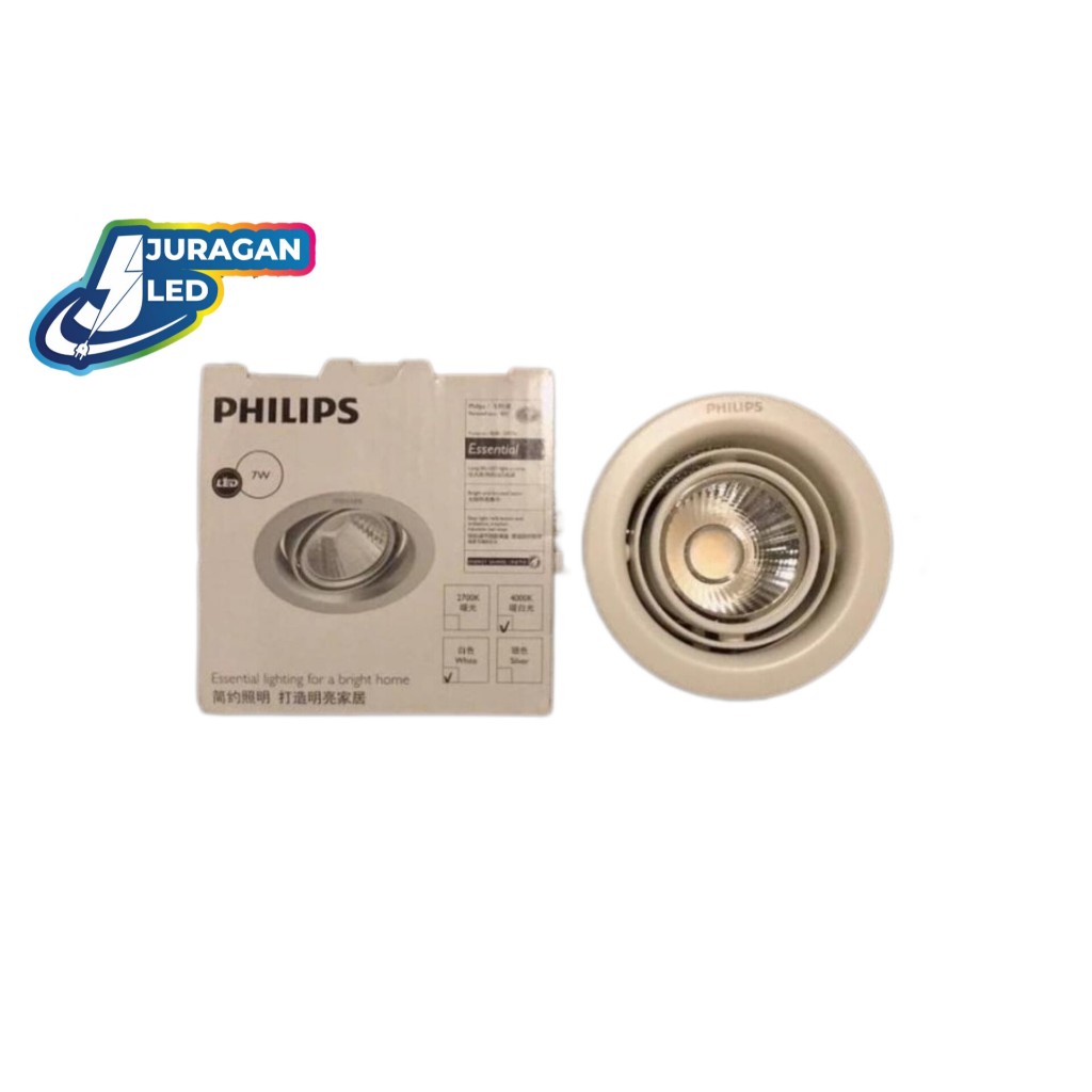 Jual PHILIPS Recessed Spot LED Pomeron 7W 59776 4000K | Shopee Indonesia