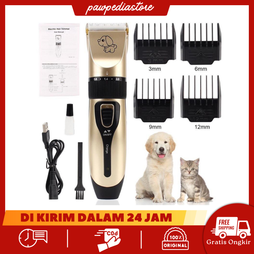 Jual pawpedia - KIT TOOLS GROOMING HAIR CLIPPER Alat Cukur Kit Grooming ...