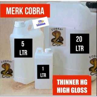 Jual Thinner HG 20L Cobra Thiner High Gloss HG Cobra 20 ltr Tiner HG ...